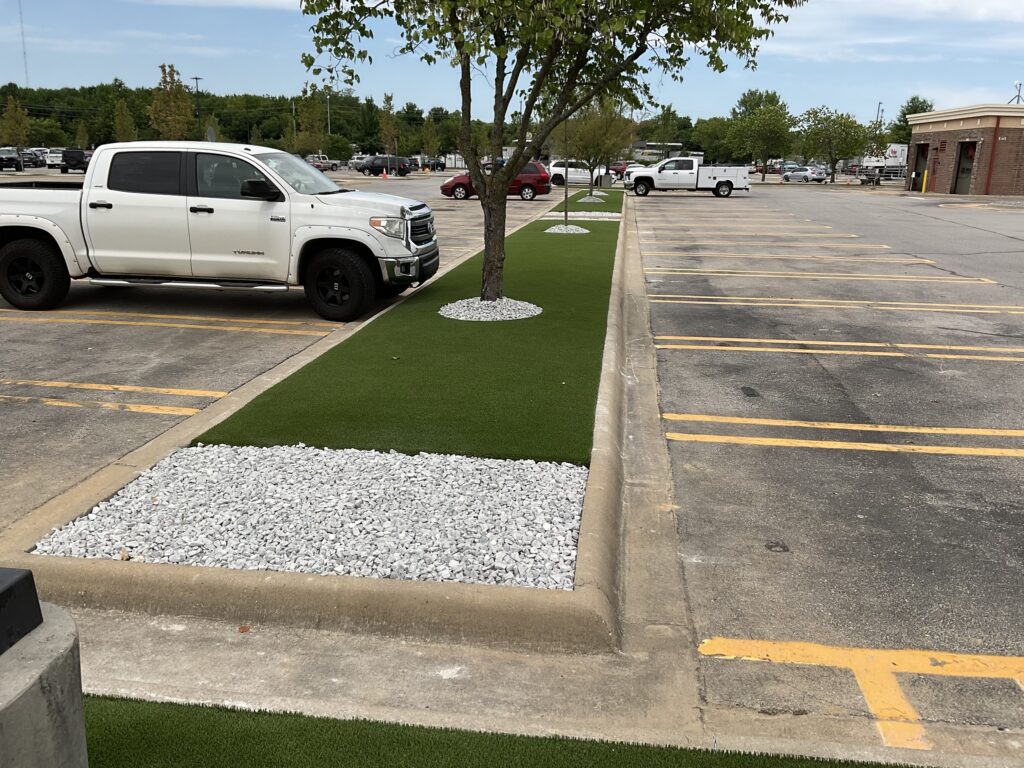 Artificial Grass Transforms Sidewalks into a New Look